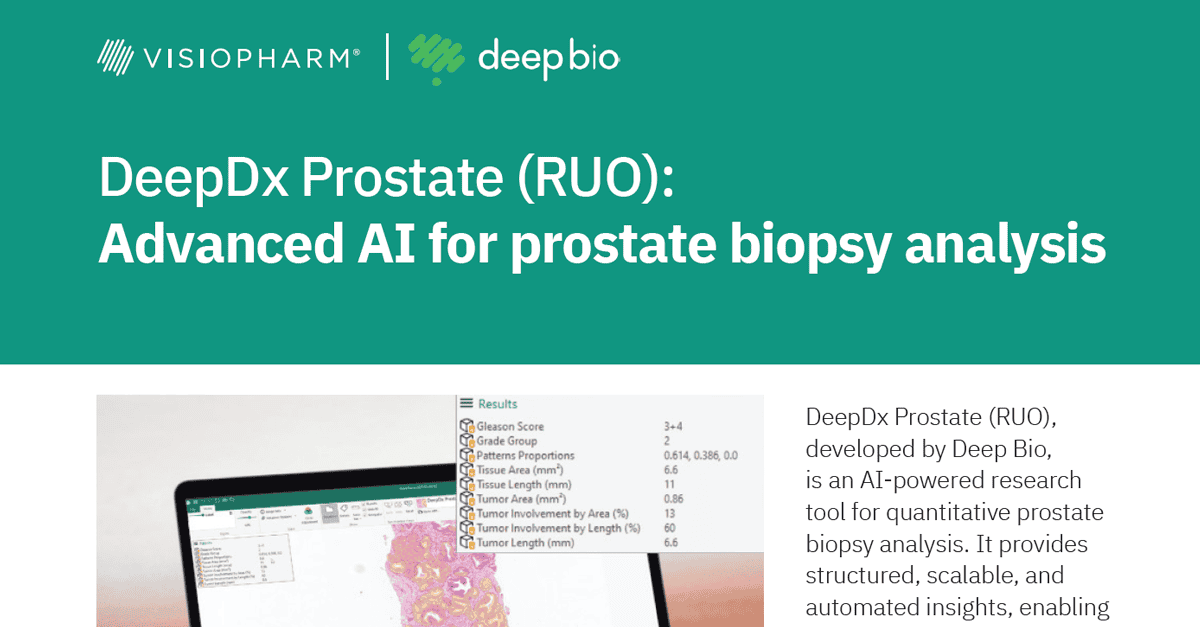 DeepDx Prostate – RUO (Research Use Only) - Visiopharm · Pathology ...
