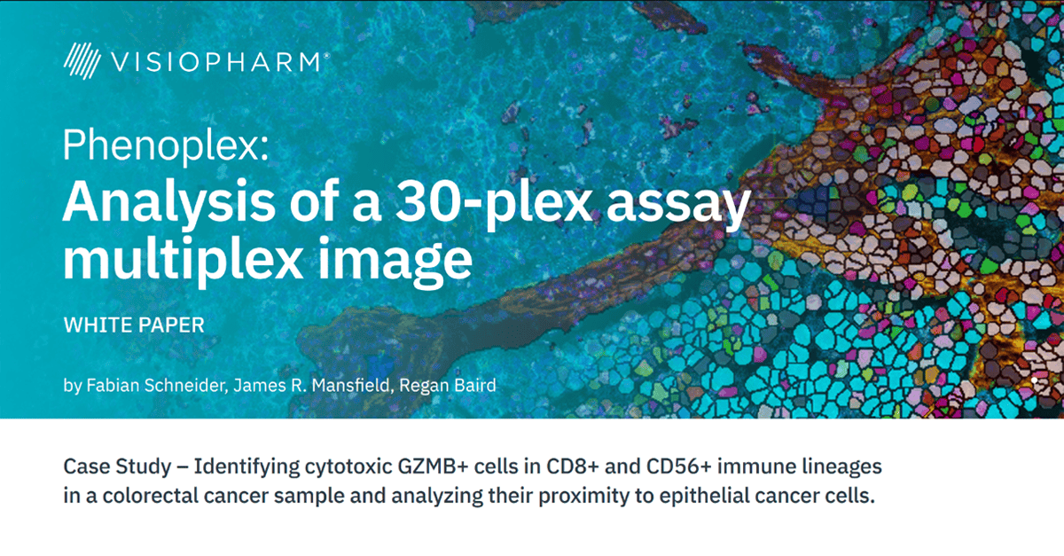 Phenoplex: Analysis of a 30-plex assay multiplex image - Visiopharm ...